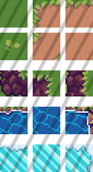 ArtStation - Pixel Art: Sprites (Tiles) - Cliff | Game Assets