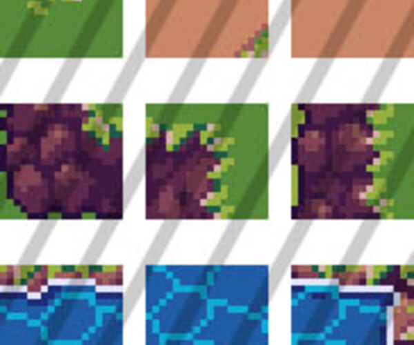 ArtStation - Pixel Art: Sprites (Tiles) - Cliff | Game Assets