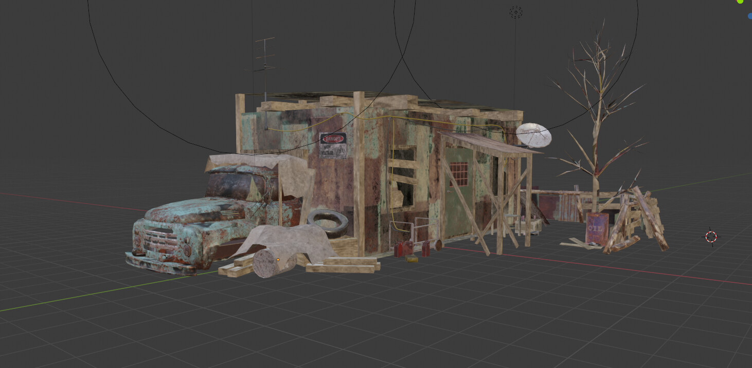 ArtStation - Apocalyptic House | Game Assets