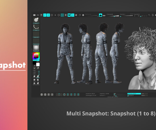 ArtStation - Multi Snapshot - ZBrush Plugin | Resources