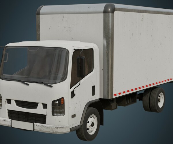 ArtStation - Box Truck 1B | Game Assets