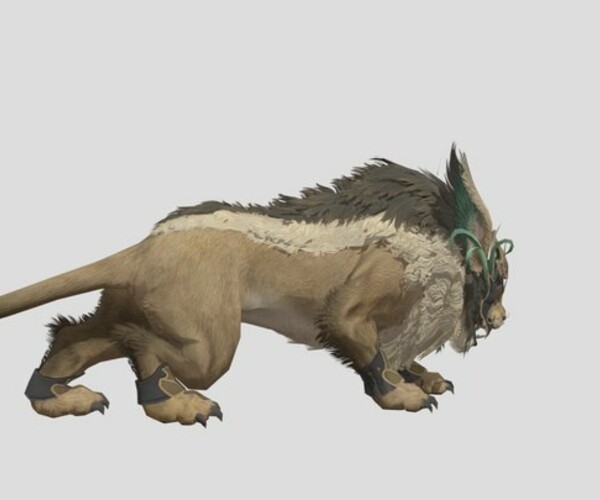 ArtStation - Lion WarriorM-Idle2 | Game Assets