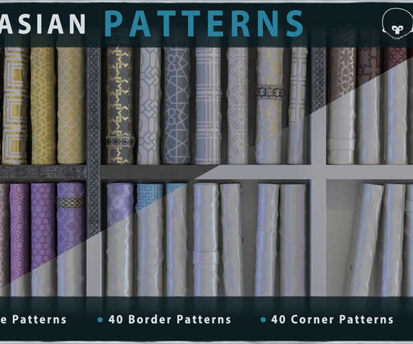 ArtStation - 250 Asian Patterns | Brushes