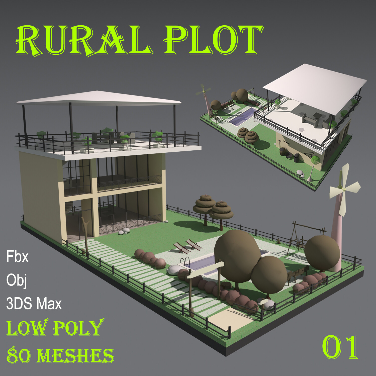 ArtStation - Rural Plot 01 | Game Assets