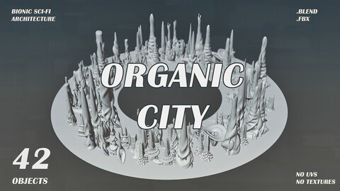 ArtStation - Organic buildings city kit | Resources