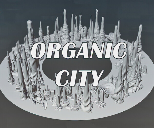 ArtStation - Organic buildings city kit | Resources