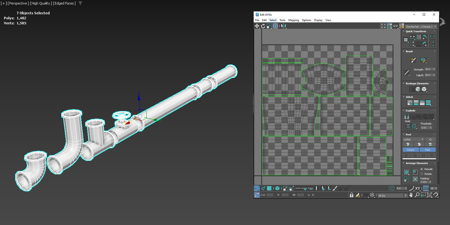 ArtStation - Realistic Modular Industrial Pipes | Resources