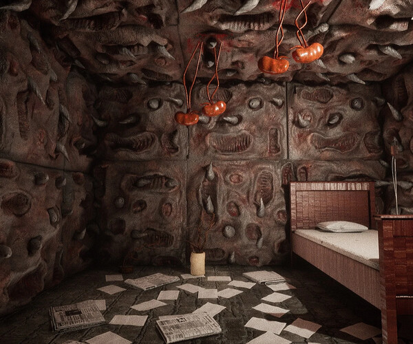 ArtStation - Distorted Hallway | Game Assets