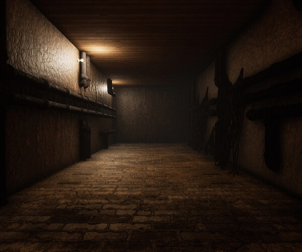 ArtStation - Distorted Hallway | Game Assets