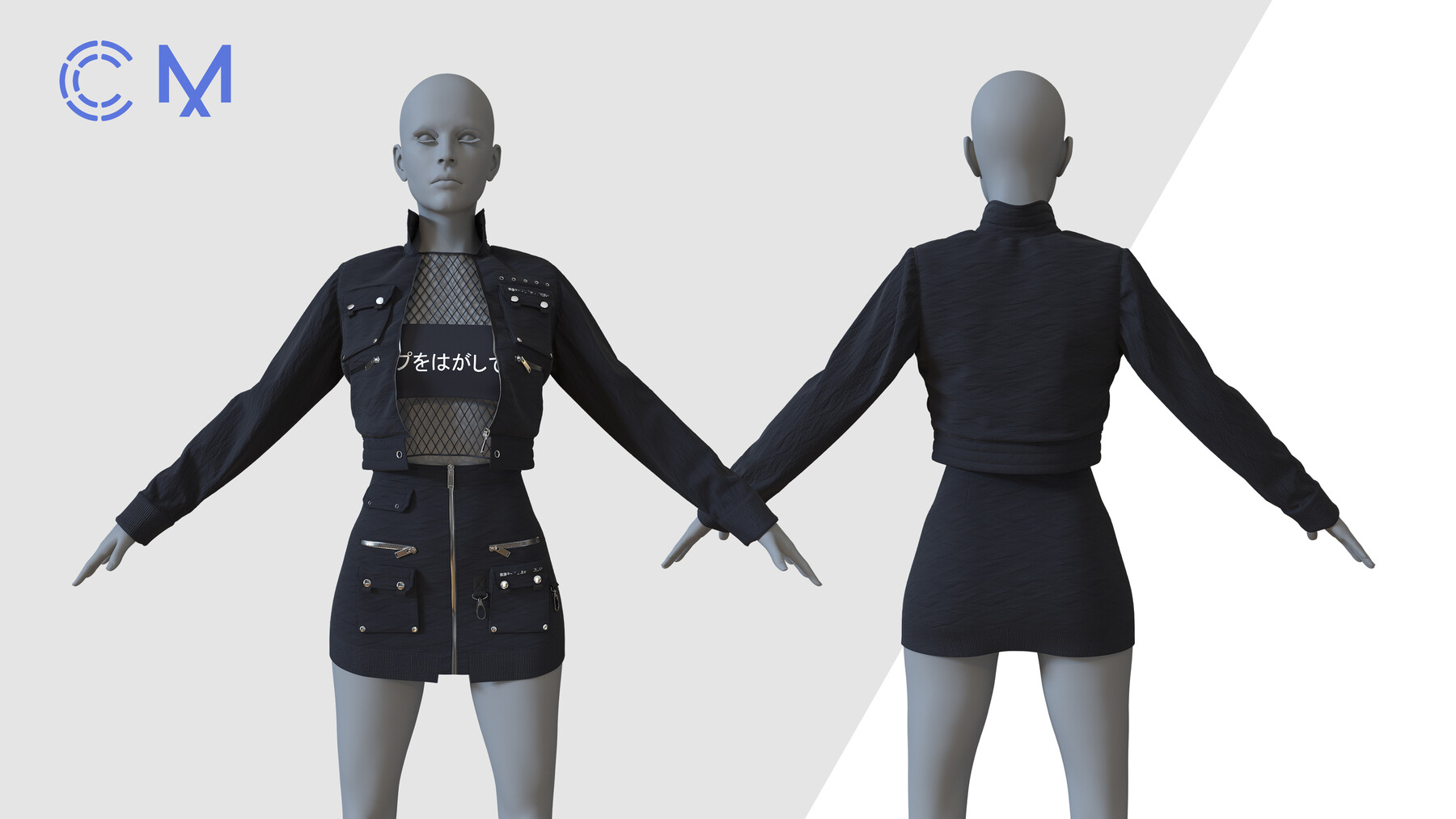 Raintsa - Female Modern Outfit | Marvelous Designer | CLO3D project