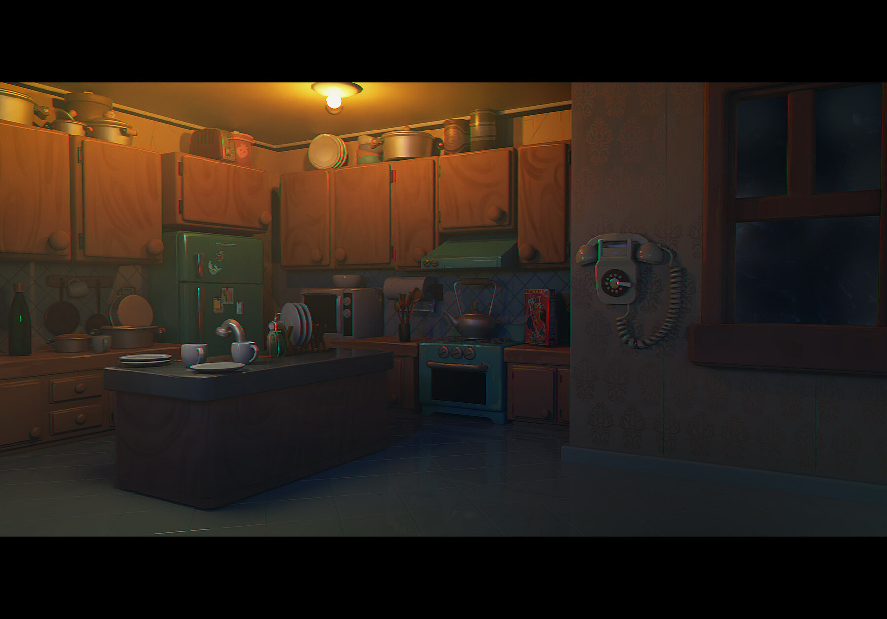 ArtStation - Simple 3d/2d kitchen - TUTORIAL AND KITBASH INCLUDE | Game ...