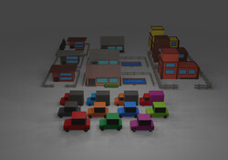 ArtStation - Low Poly City Kit | Game Assets