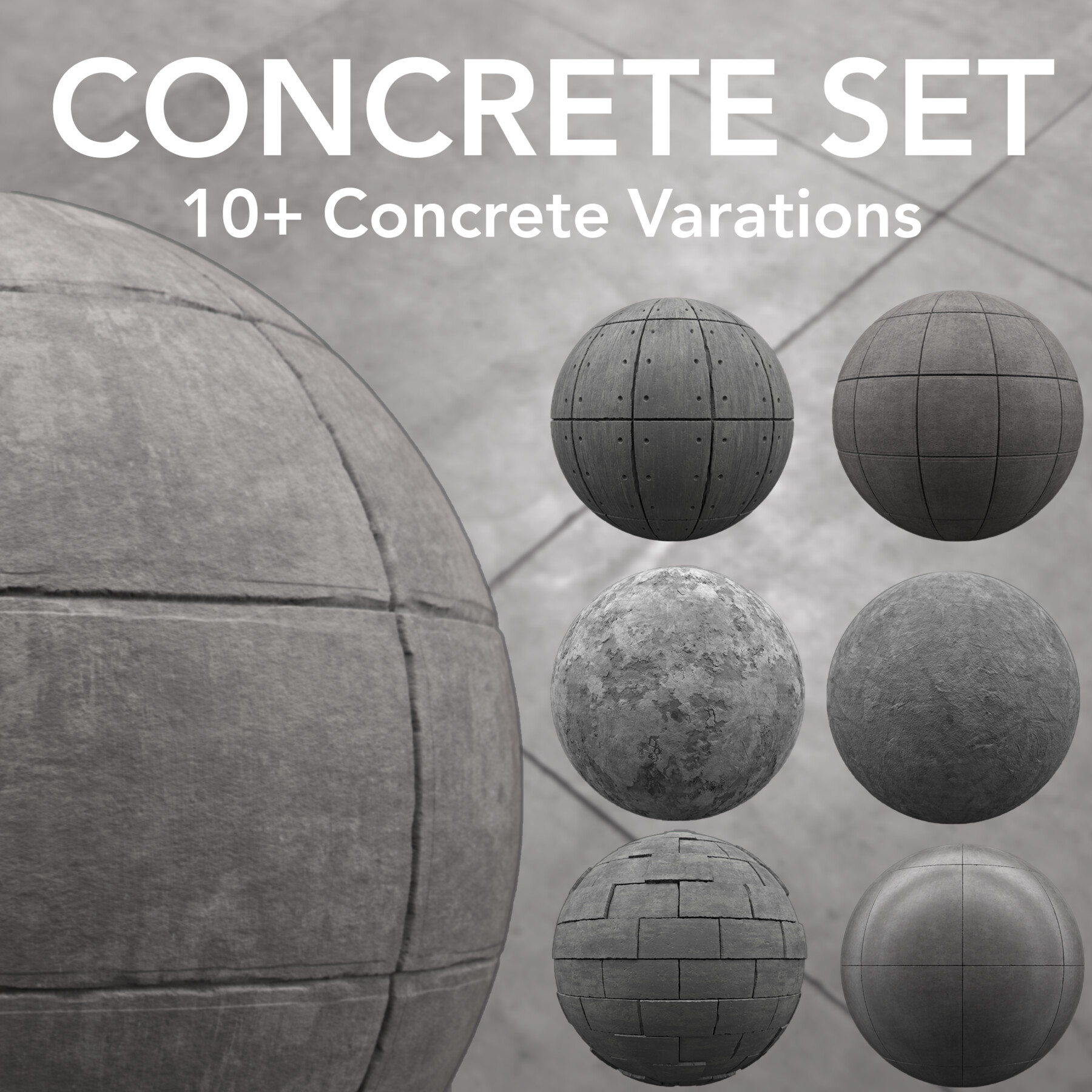 ArtStation - Concrete Set | Game Assets
