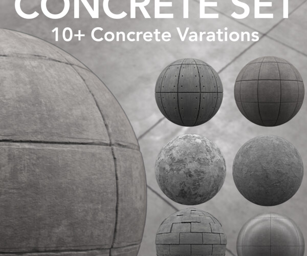 ArtStation - Concrete Set | Game Assets