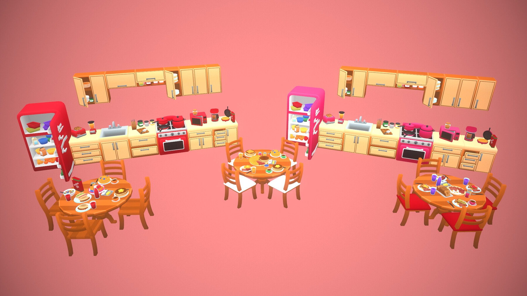 ArtStation - Furniture - Kitchen Pack | Game Assets