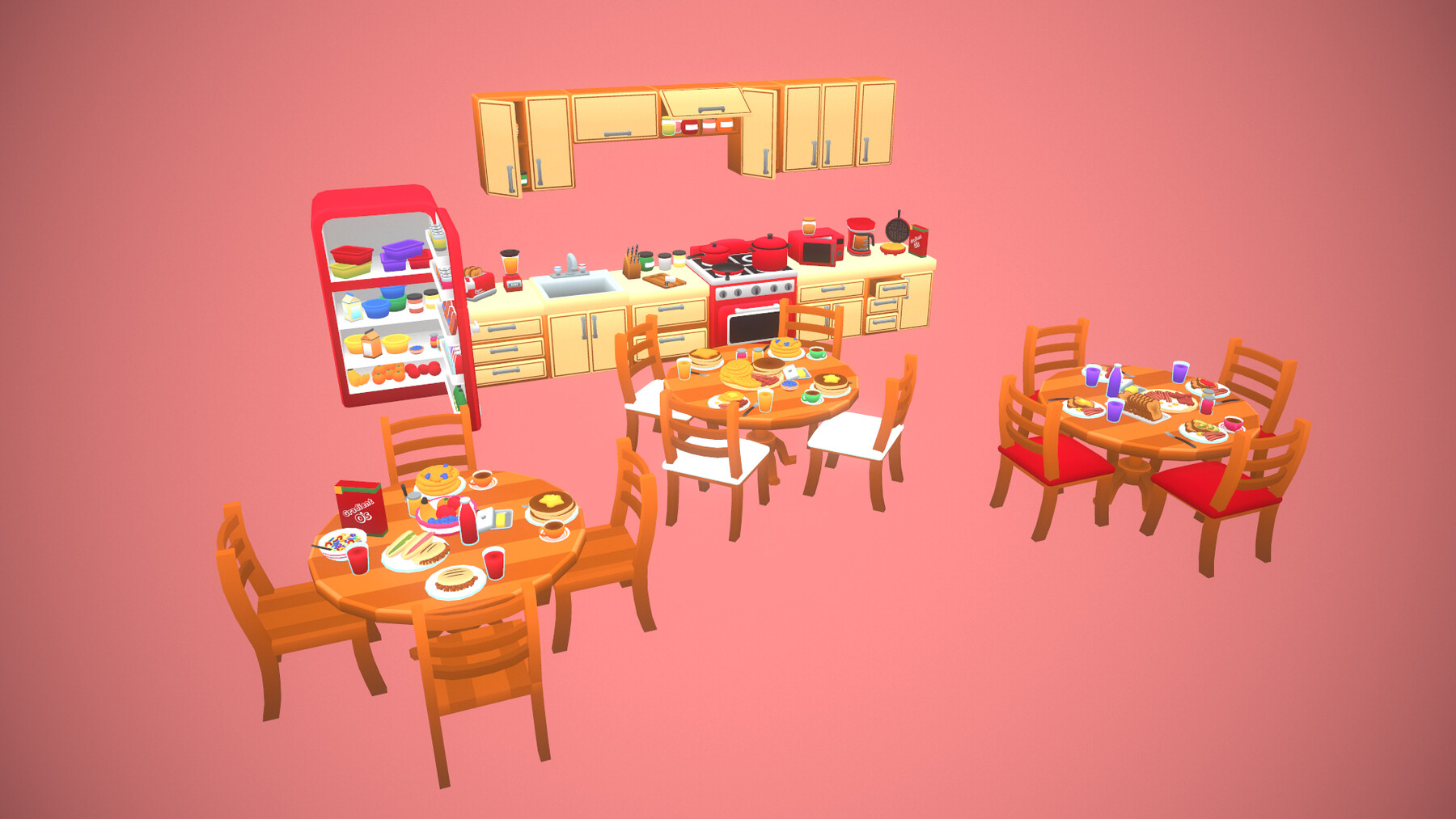 ArtStation - Furniture - Kitchen Pack | Game Assets