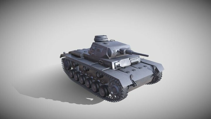 ArtStation - German WW2 Panzer III Tank | Game Assets