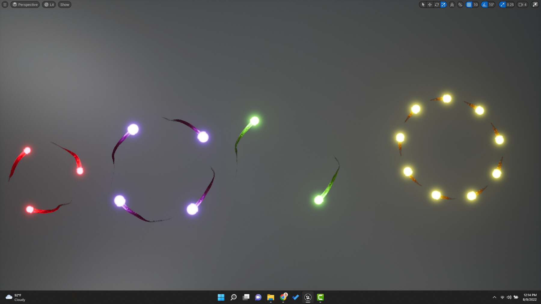 ArtStation - Rotating trail fx with full control effect UE5 | Game Assets