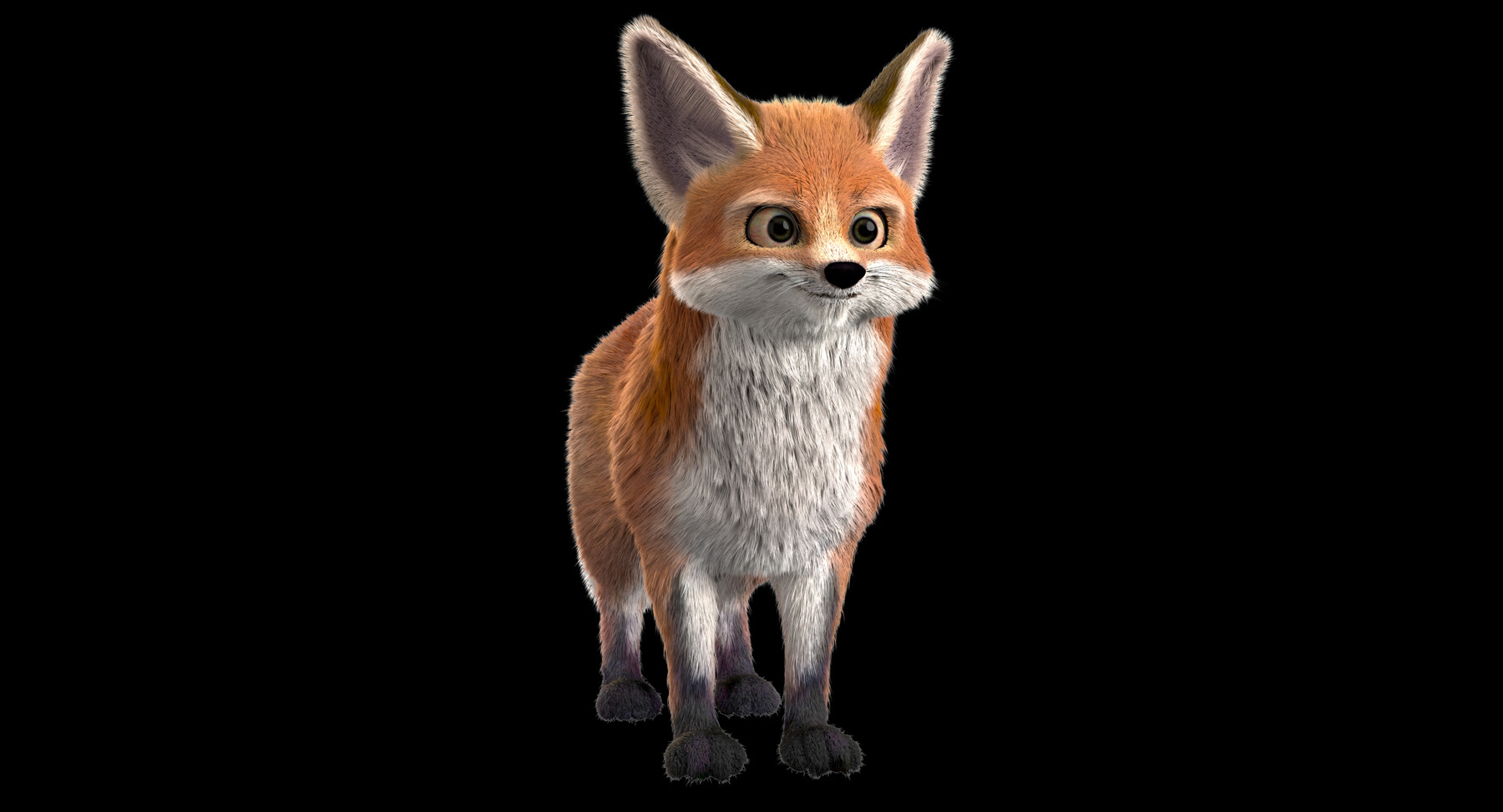 ArtStation - Stylized Fox model 3d - Maya 2016 | Resources