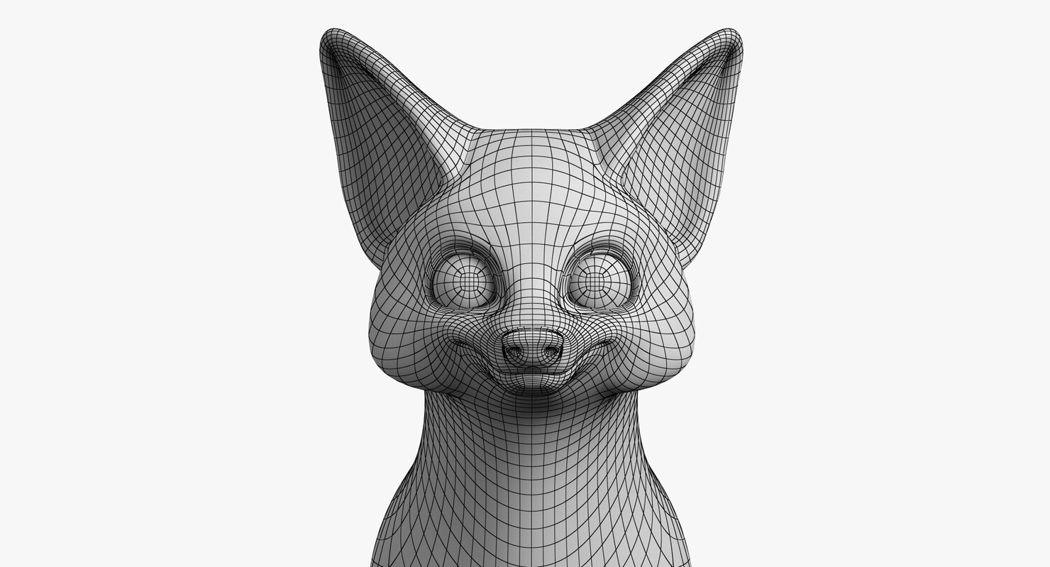 ArtStation - Stylized Fox model 3d - Maya 2016 | Resources