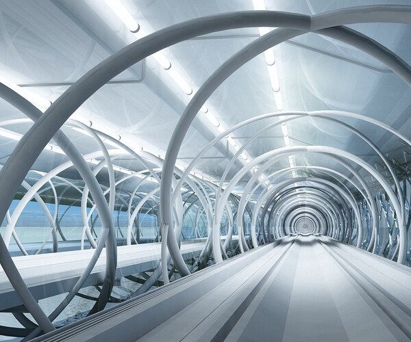 ArtStation - Futuristic Suspension Bridge 2 | Resources