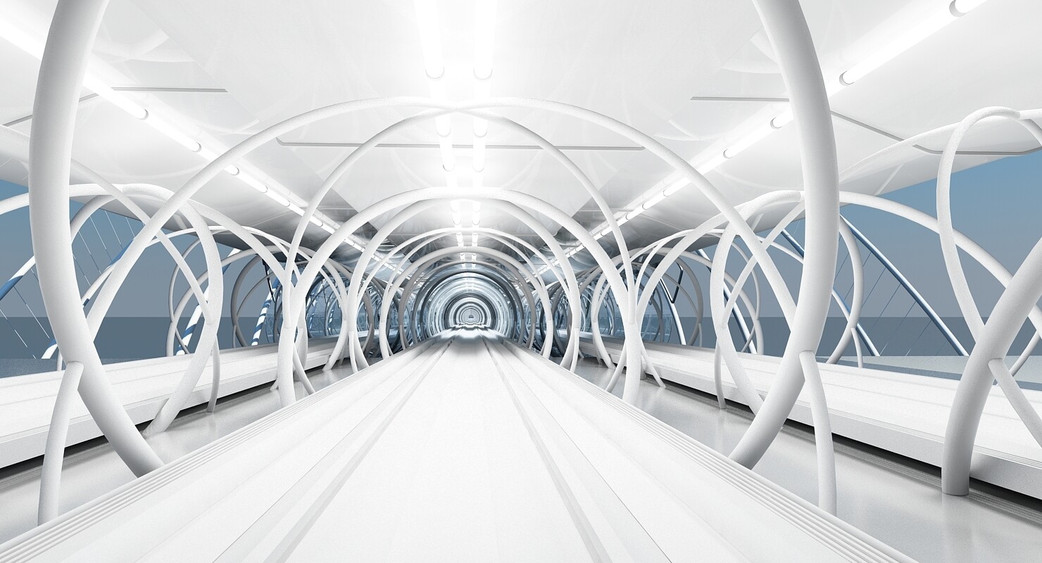 ArtStation - Futuristic Suspension Bridge 2 | Resources