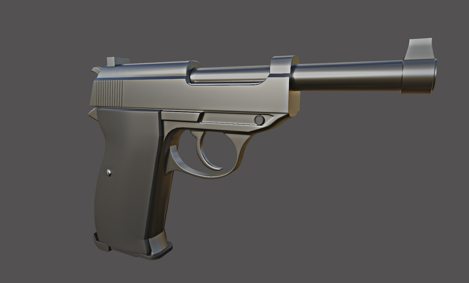 ArtStation - Pistol High Poly 4 | Game Assets