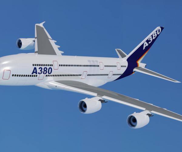ArtStation - AIRBUS A 380 GAME READY | Resources