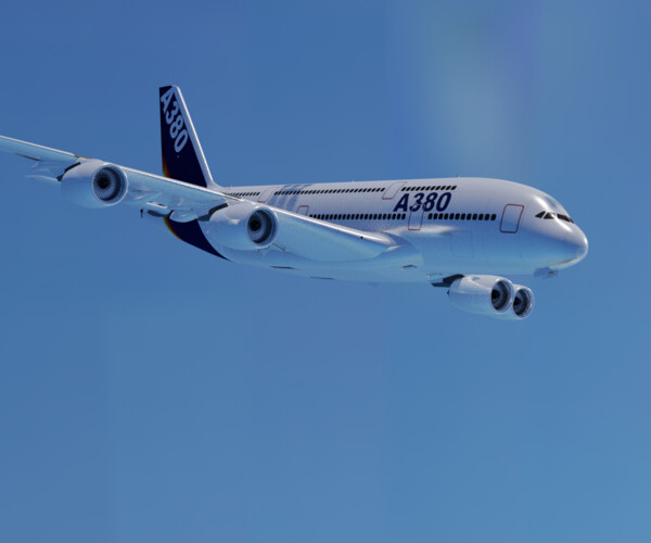 ArtStation - AIRBUS A 380 GAME READY | Resources