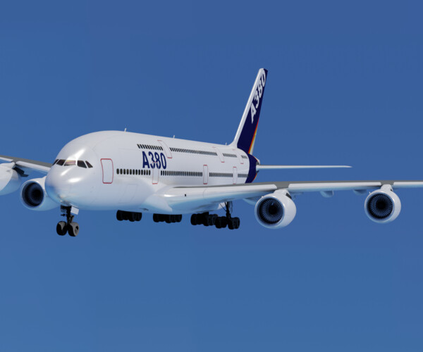 ArtStation - AIRBUS A 380 GAME READY | Resources