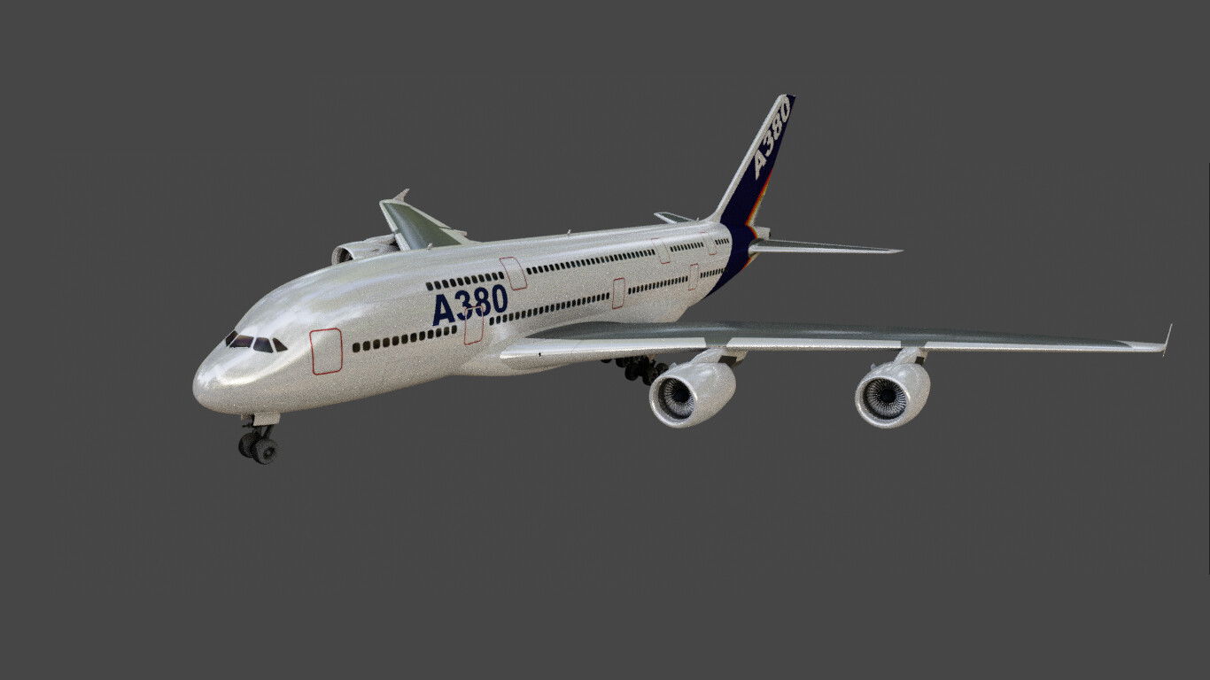 ArtStation - AIRBUS A 380 GAME READY | Resources