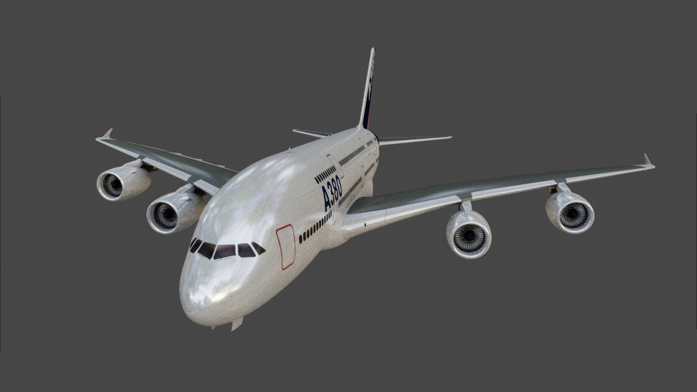 ArtStation - AIRBUS A 380 GAME READY | Resources