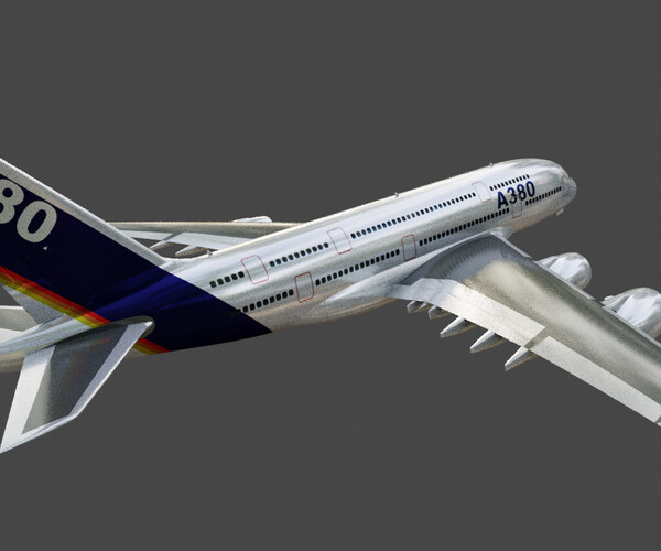 ArtStation - AIRBUS A 380 GAME READY | Resources
