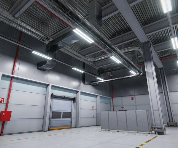 ArtStation - Factory Interior Modular Pack - Factory Props Vol 1 ...