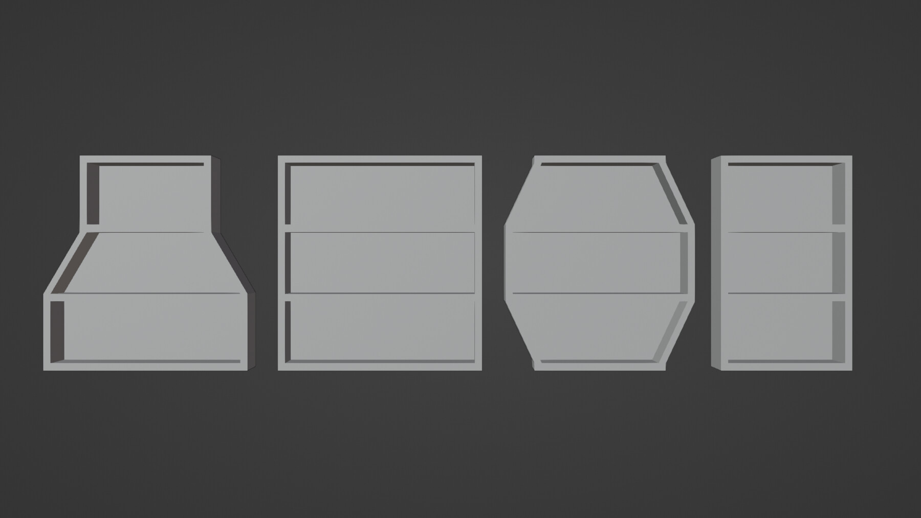 ArtStation - Seven Wooden Bookshelves | Game Assets