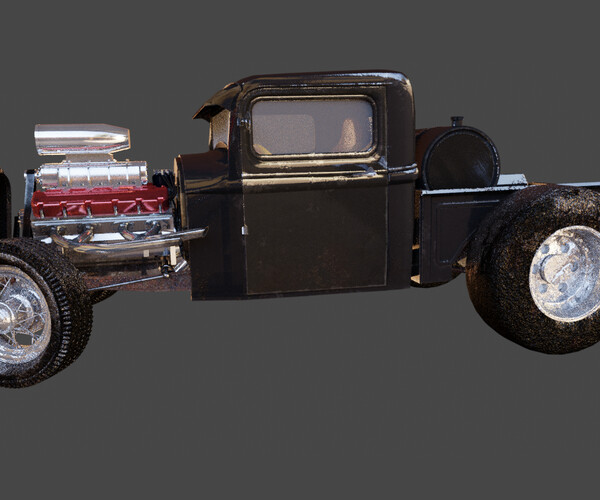 ArtStation - HOT ROD GAME READY | Game Assets