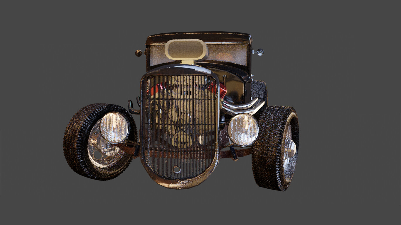 ArtStation - HOT ROD GAME READY | Game Assets