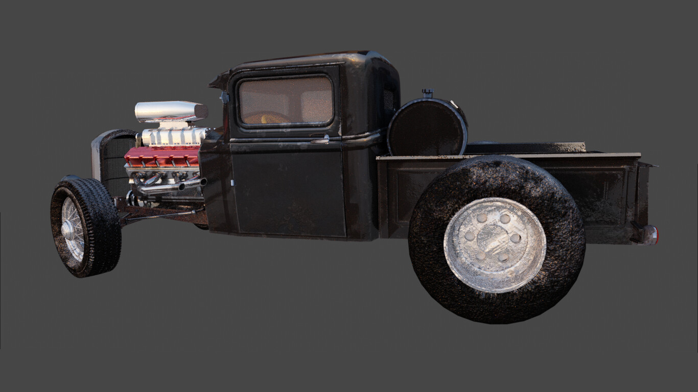 ArtStation - HOT ROD GAME READY | Game Assets