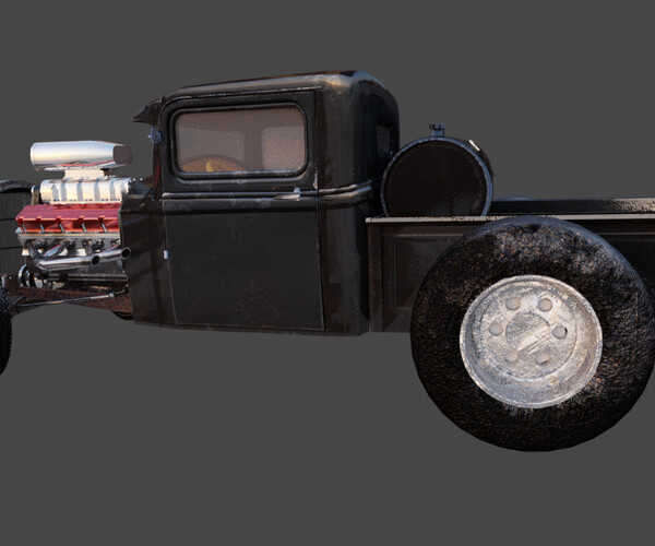 ArtStation - HOT ROD GAME READY | Game Assets