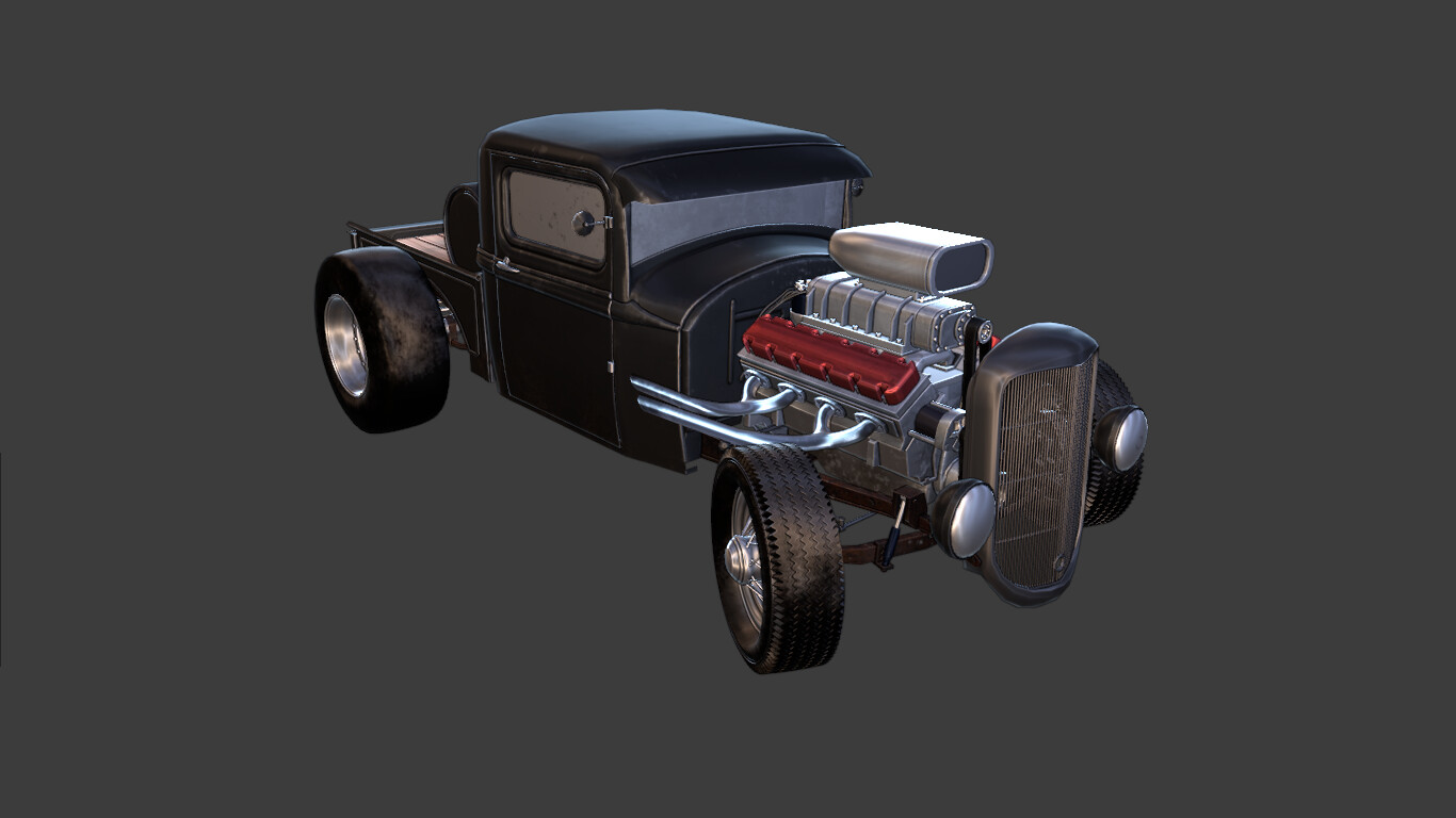 ArtStation - HOT ROD GAME READY | Game Assets