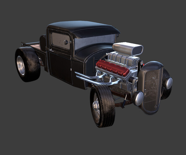 ArtStation - HOT ROD GAME READY | Game Assets