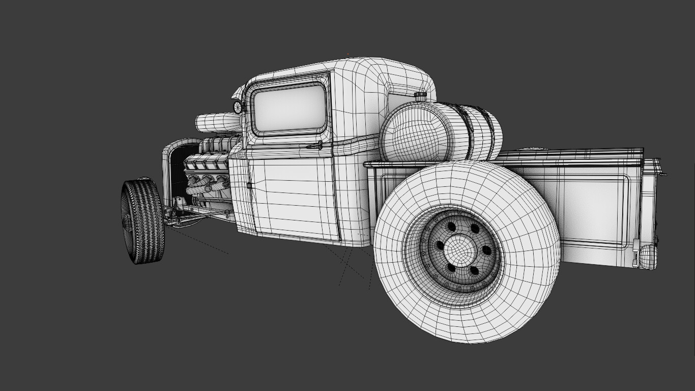 ArtStation - HOT ROD GAME READY | Game Assets
