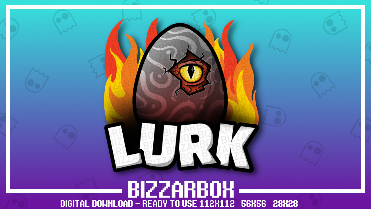 ArtStation - Twitch Emote: Dragon Egg Lurk | Artworks