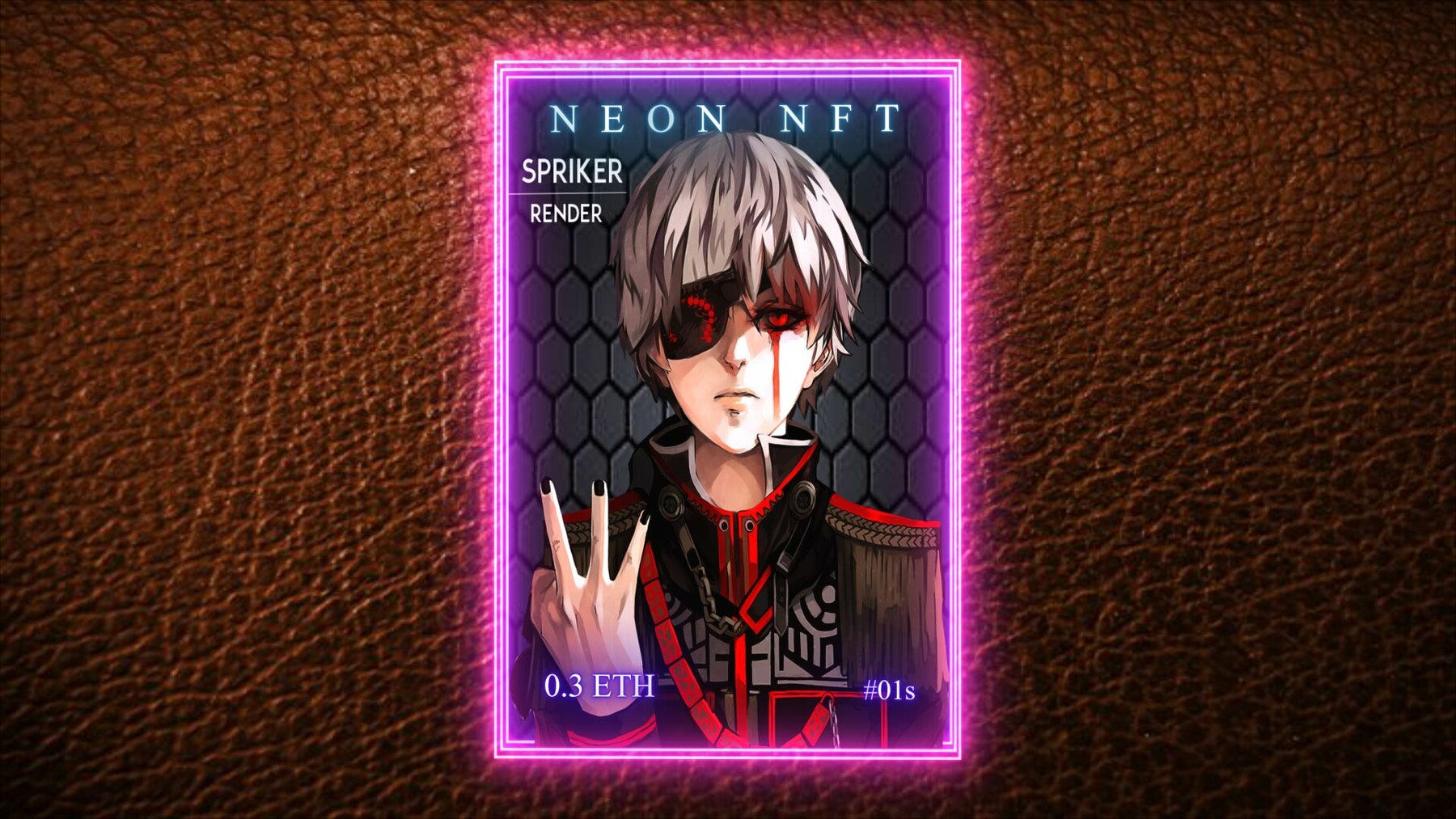 ArtStation - Neon NFT card template Ae template | Resources