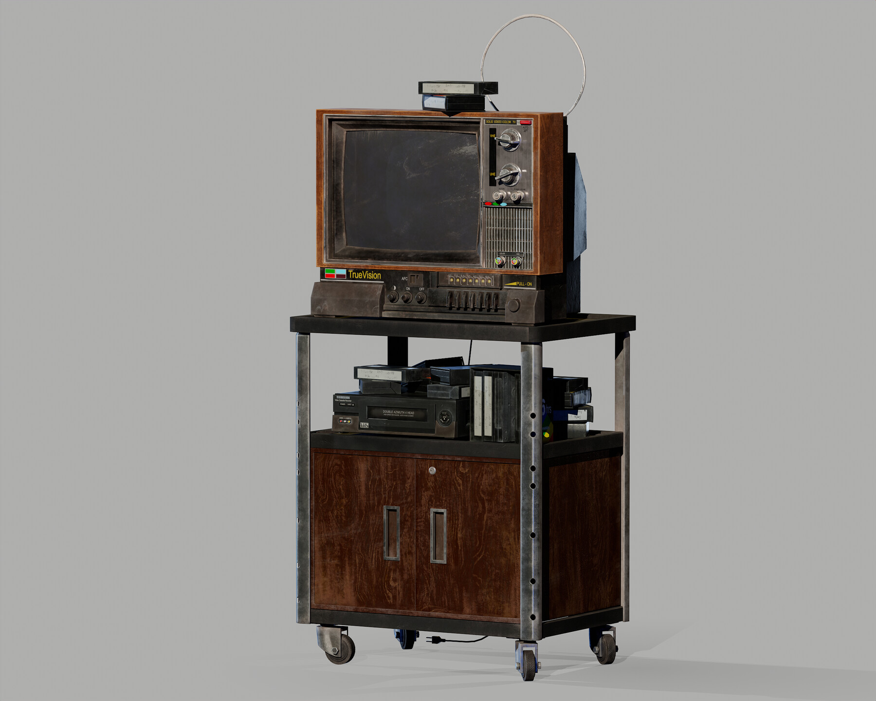 ArtStation - Old Television and VHS Set | Game Assets