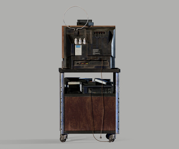 ArtStation - Old Television and VHS Set | Game Assets