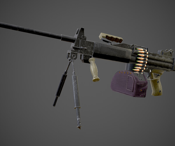 ArtStation - Negev machine gun | Game Assets