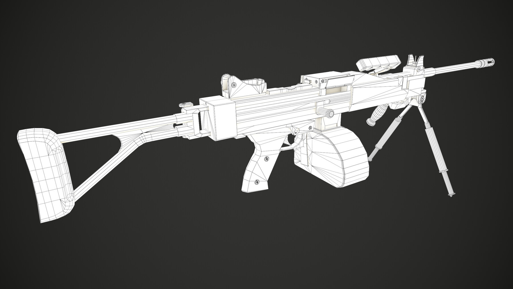 ArtStation - Negev machine gun | Game Assets