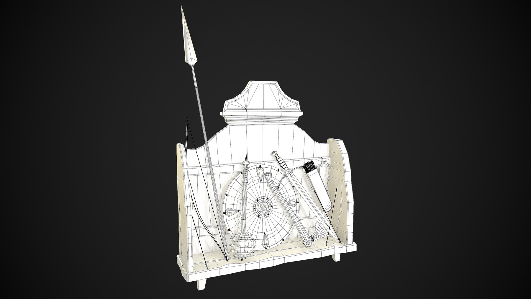 ArtStation - Rack with Viking weapons | Game Assets