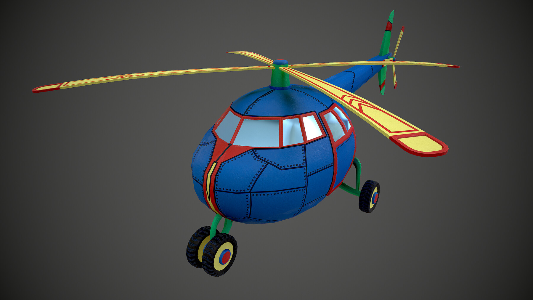 ArtStation - Stylized helicopter | Game Assets